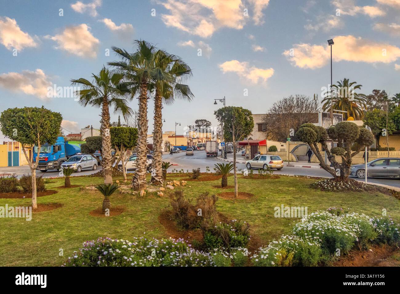 MEKNES, MOROCCO. Road ring in Meknes. Meknes is one of the four ...