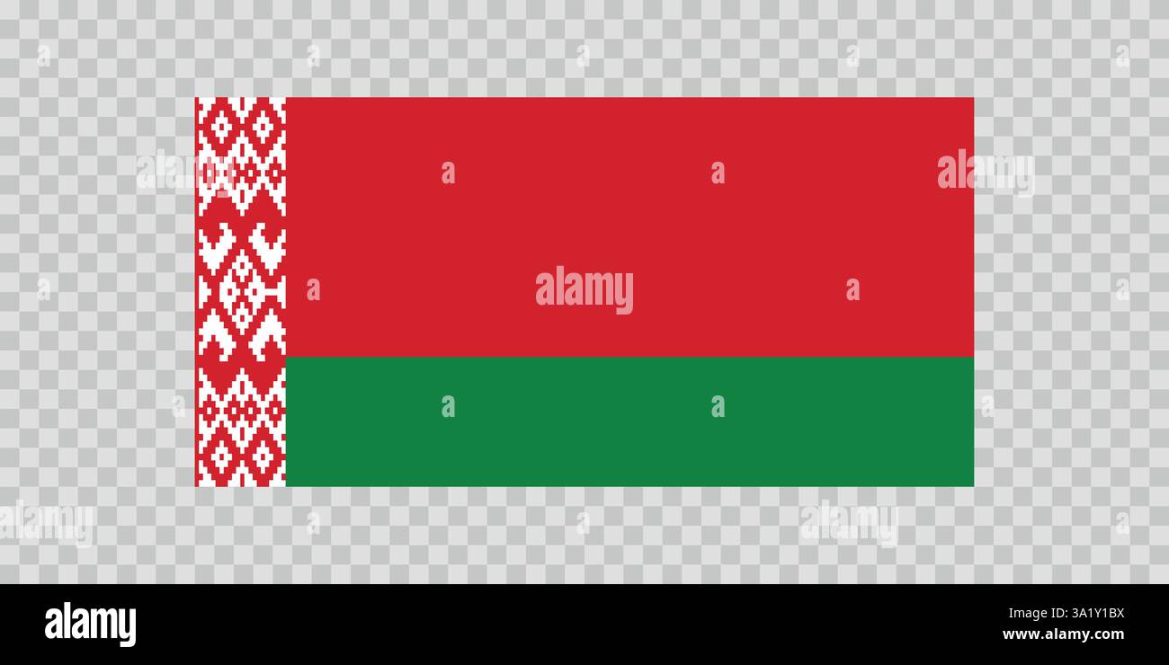 Flag of Belarus. Belarusian national symbol in official colors ...