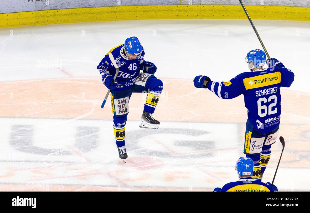Kloten, Switzerland, 10th Mar 2025:In the 22nd minute of the game, #46 ...