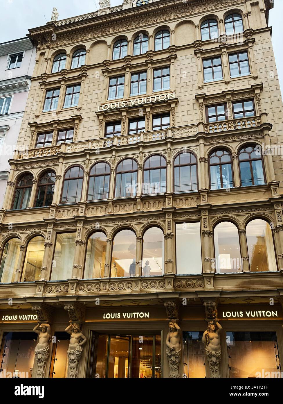 Vienna, Austria - March 10, 2024: Louis Vuitton building in Vienna ...