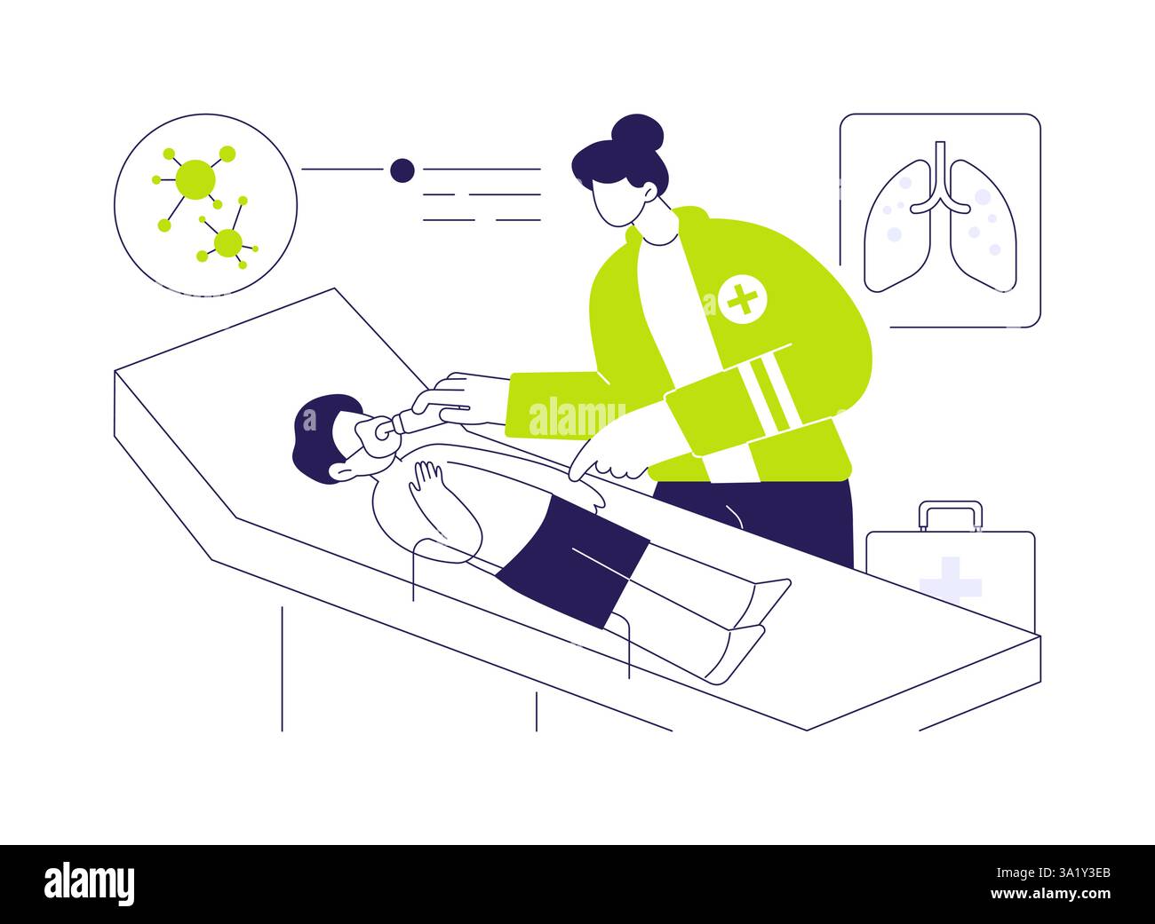 Choking abstract concept vector illustration Stock Vector Image & Art ...