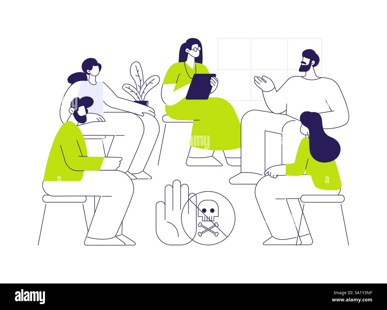 Drug abuse management abstract concept vector illustration Stock Vector ...