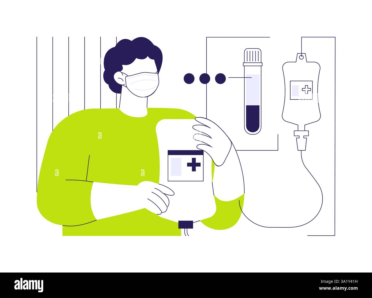 Plasma donation abstract concept vector illustration Stock Vector Image ...