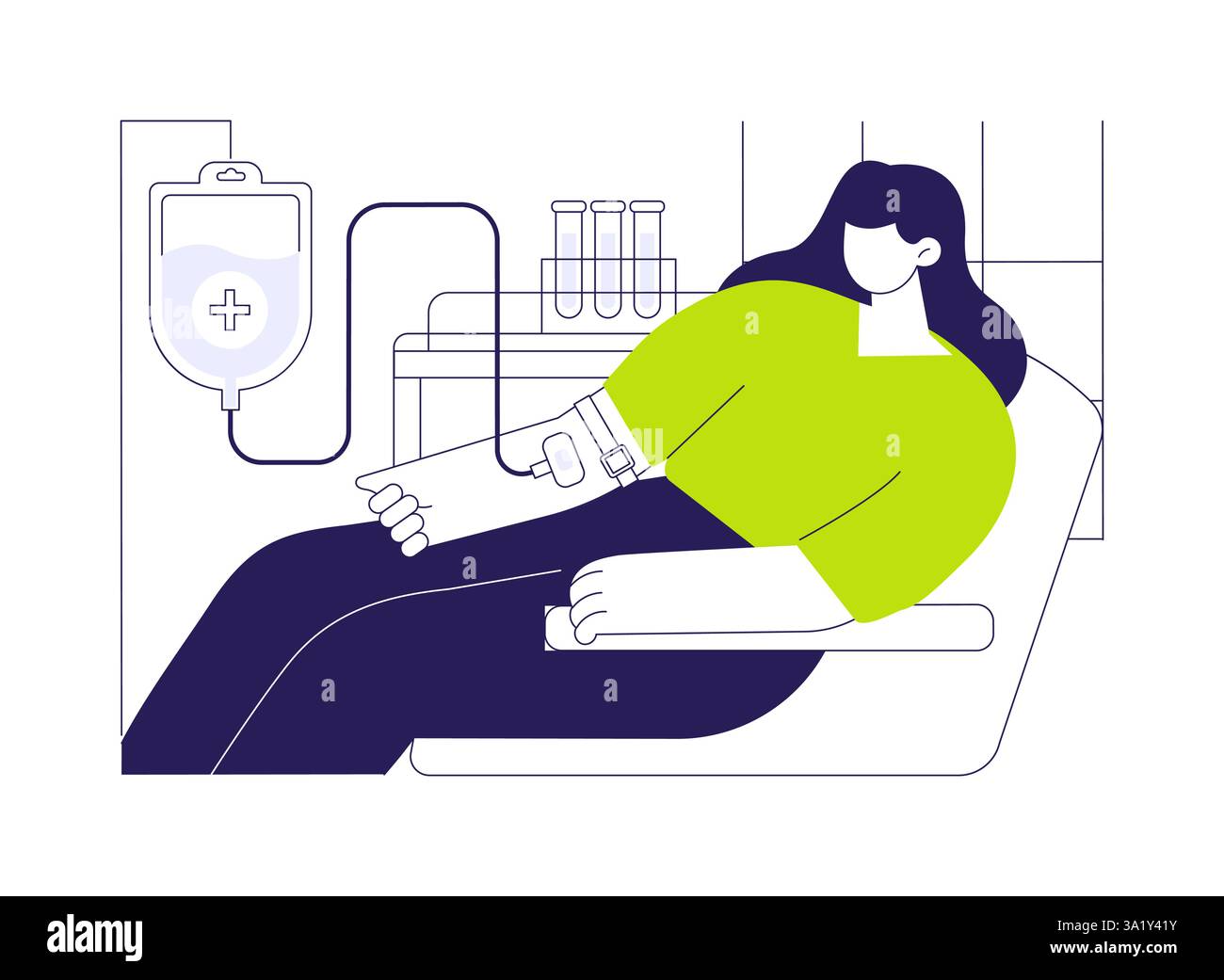 Blood donation abstract concept vector illustration Stock Vector Image ...