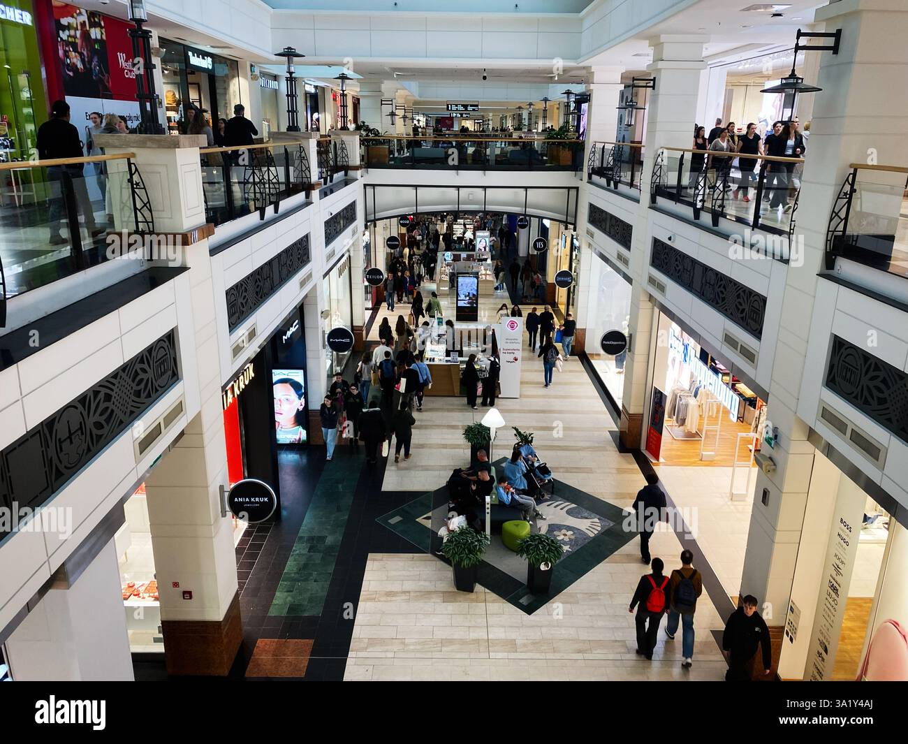 Warsaw, Poland - March 08, 2025: Shoppers exploring a stylish multi ...
