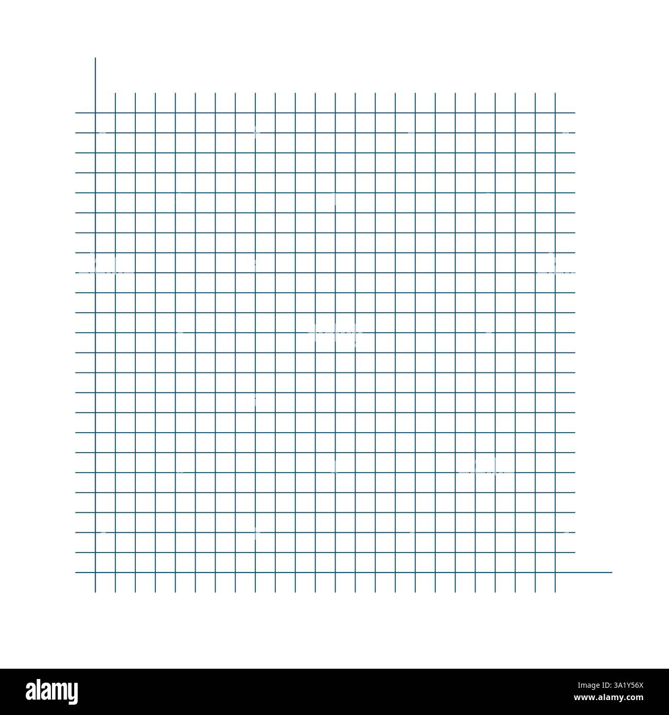 Grid paper. Mathematical graph. Cartesian coordinate system with x-axis ...