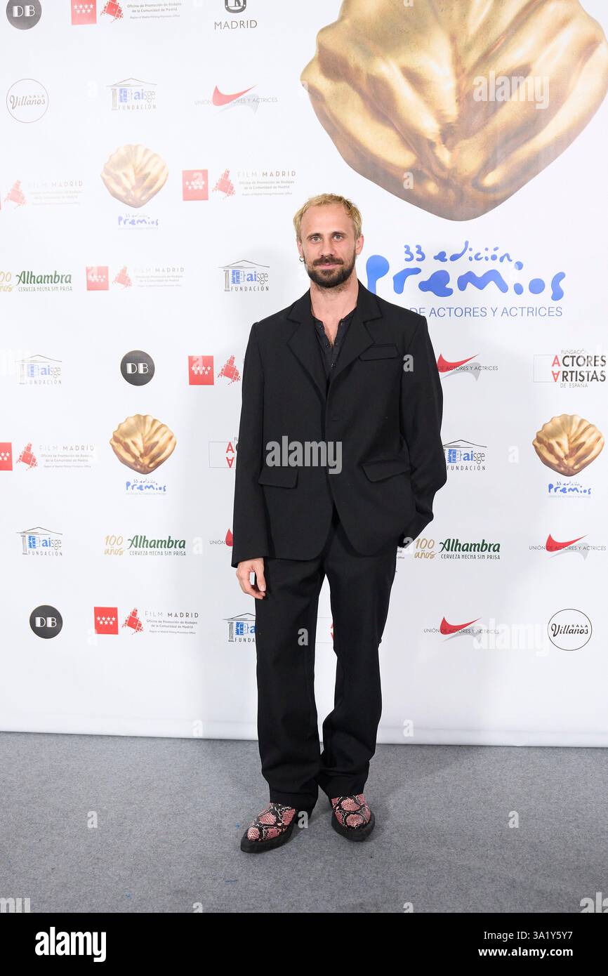 Madrid. Spain. 20250310, Oriol Pla attends 33rd Union de Actores Awards ...