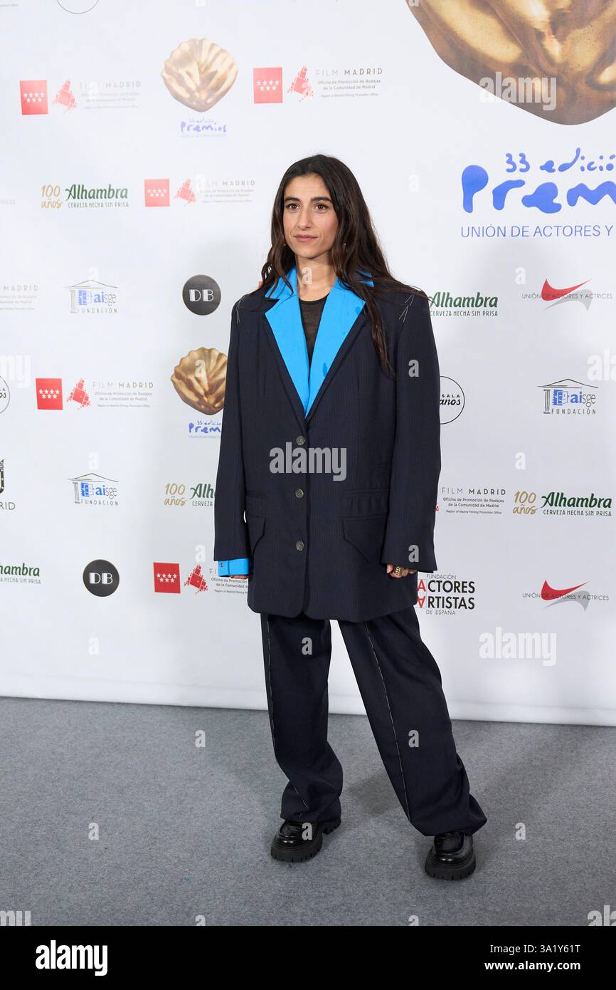 Madrid. Spain. 20250310, Carolina Yuste attends 33rd Union de Actores ...