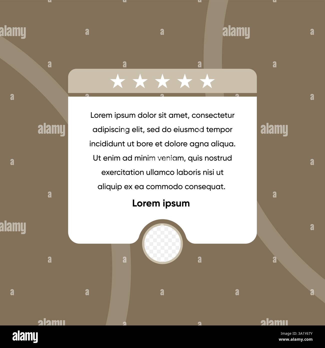5 Star Rating Testimonial Design - Web Testimonial Stock Vector Image ...