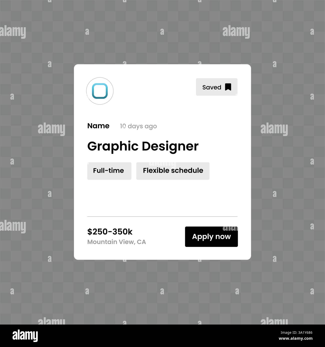 We are Hiring Style Design - UI UX Style Hiring Card Design Stock ...