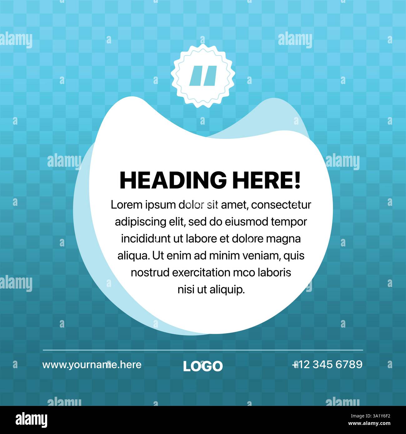 Client testimonial layout Stock Vector Images - Alamy