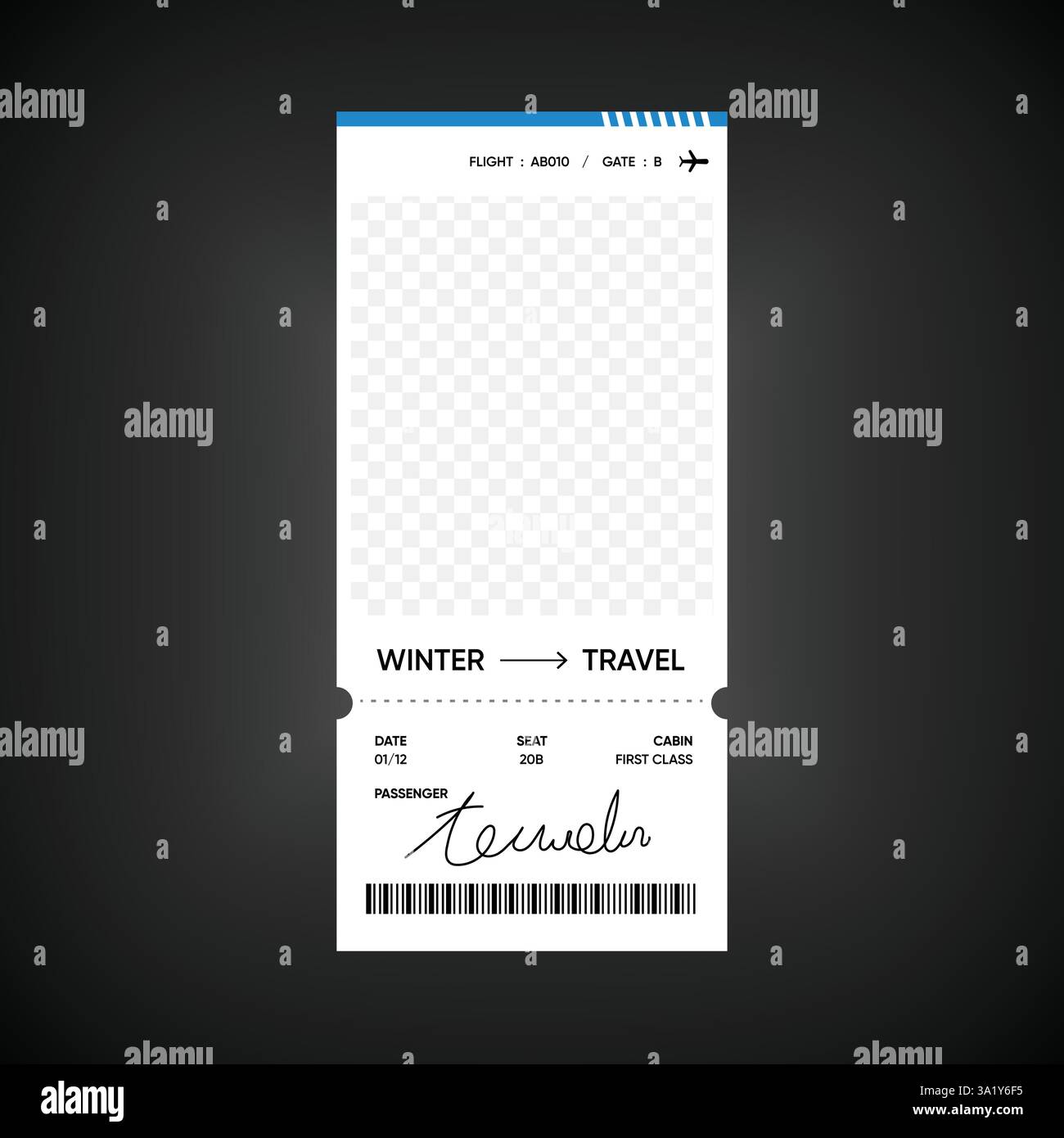 Airline ticket Layout Design - Ticket Design Stock Vector Image & Art ...