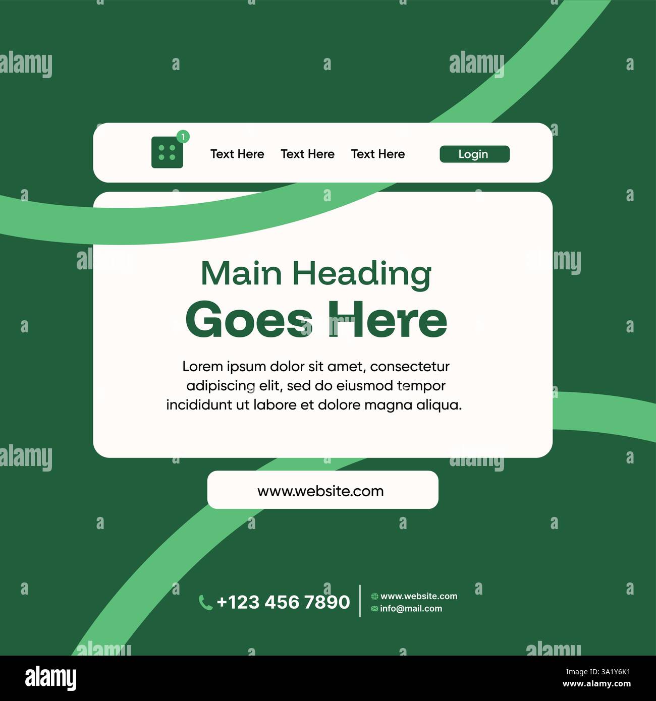 UI UX Style Modern Simple Post Design - UI UX Graphic - Social Media ...