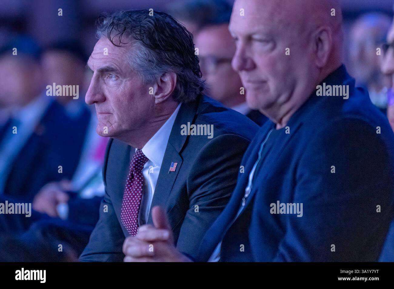 Houston, Texas, USA. 10th Mar, 2025. Interior Secretary DOUG BURGUM ...