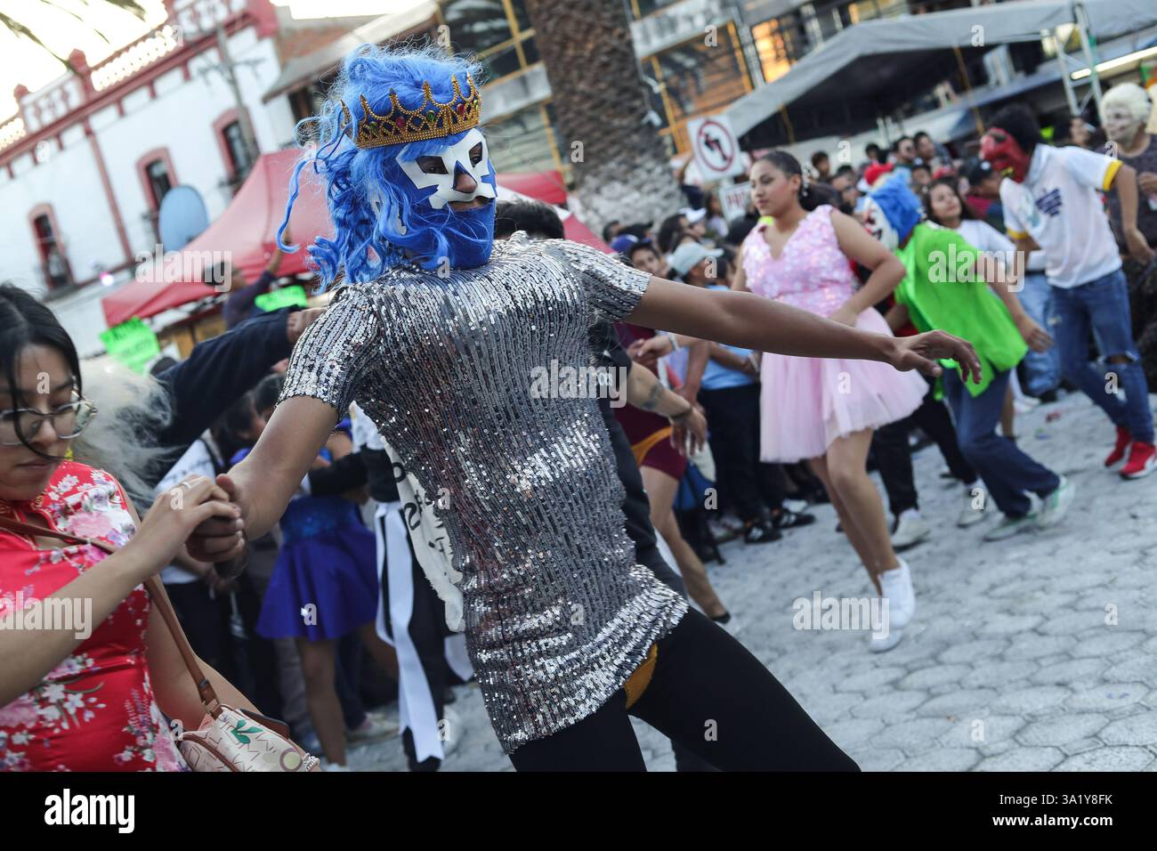 Amaxac De Guerrero, Mexico. 09th Mar, 2025. Residents of the ...