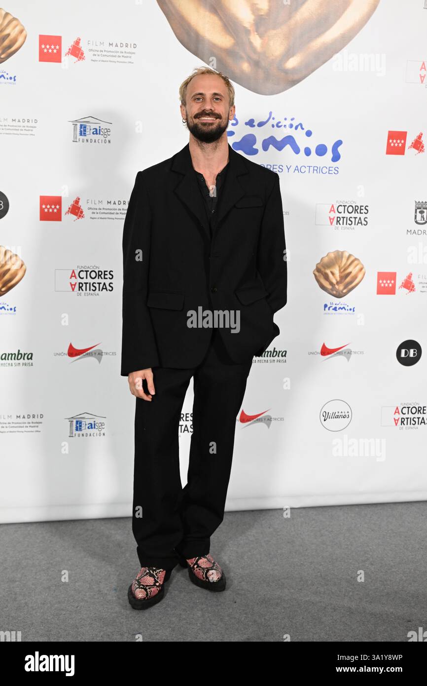 Oriol Pla during the gala ceremony of the Actors and Actresses Union ...