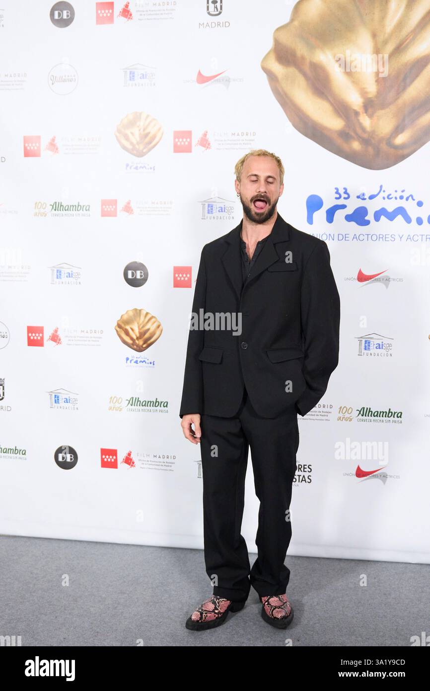 Oriol Pla attends 33rd Union de Actores Awards - Red Carpet at Circo ...