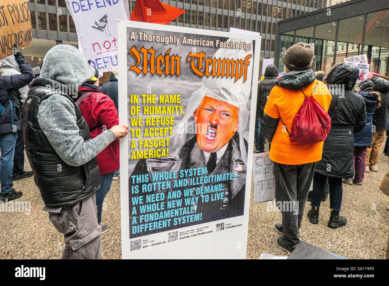 Stand Up for Science protest. Federal Plaza, Chicago, Illinois. March 7 ...