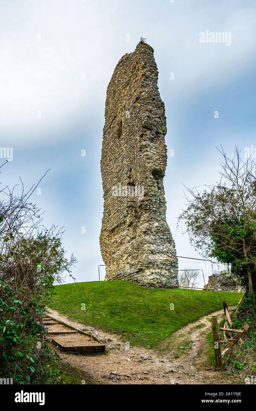 the Gatehouse Tower of Bramber Castle Stock Photo - Alamy