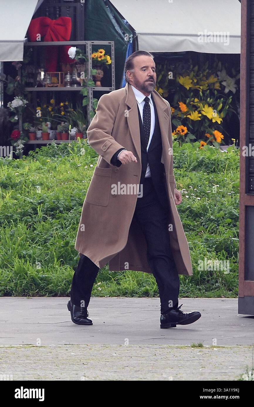 Rome, Italy. 10th Mar, 2025. Rome, Christian De Sica on the set of the ...