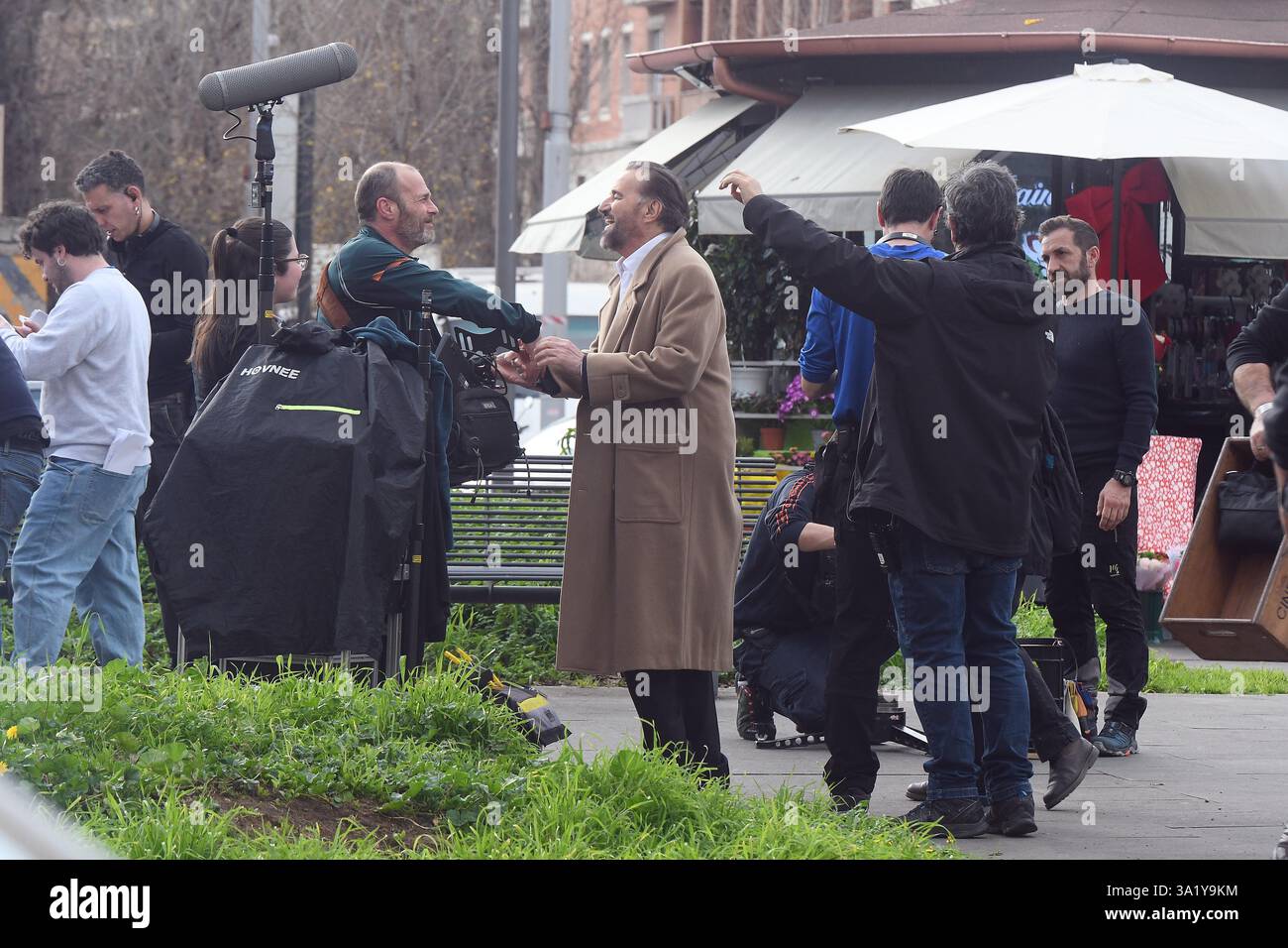 Rome, Italy. 10th Mar, 2025. Rome, Christian De Sica on the set of the ...
