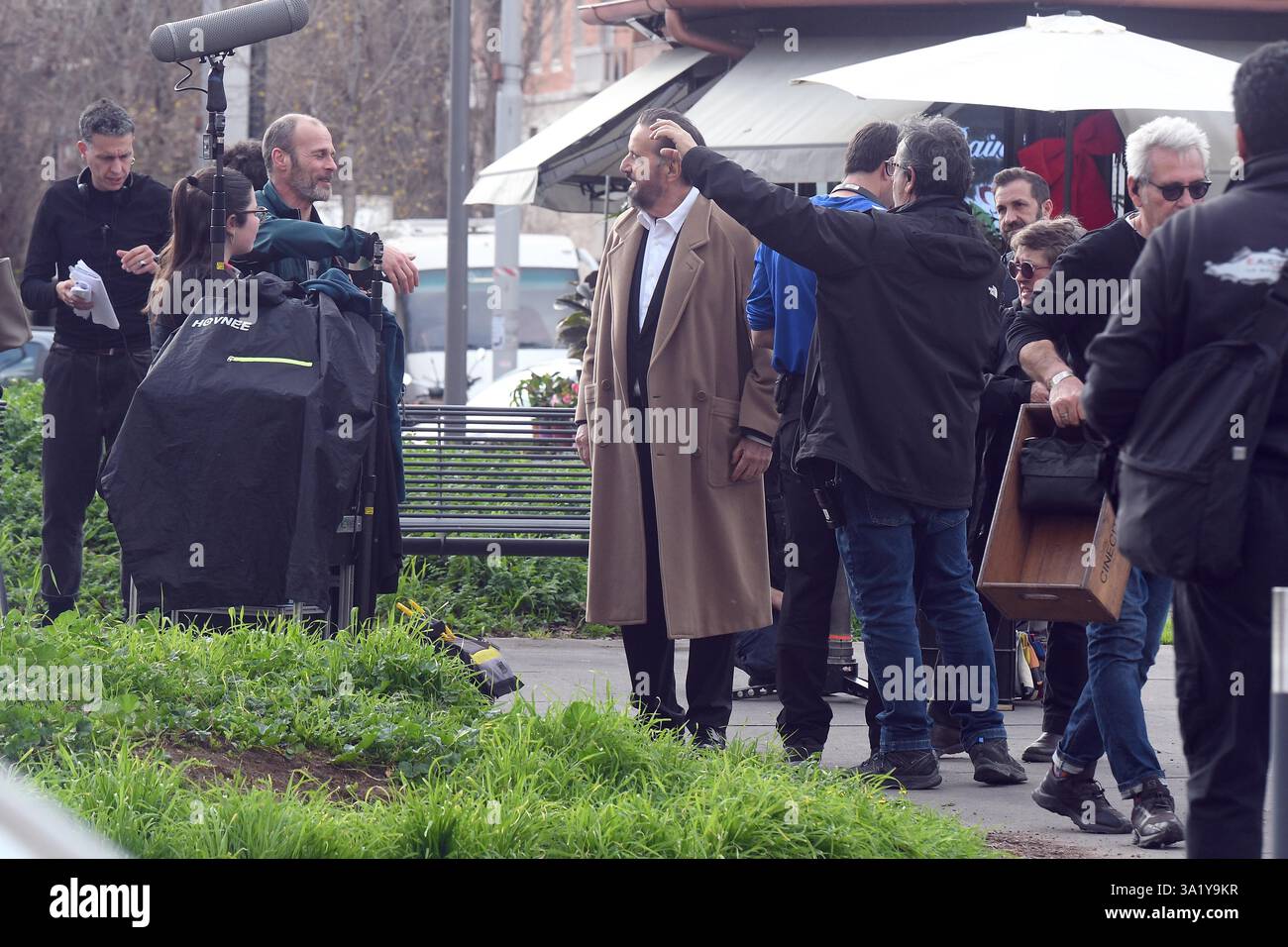 Rome, Italy. 10th Mar, 2025. Rome, Christian De Sica on the set of the ...