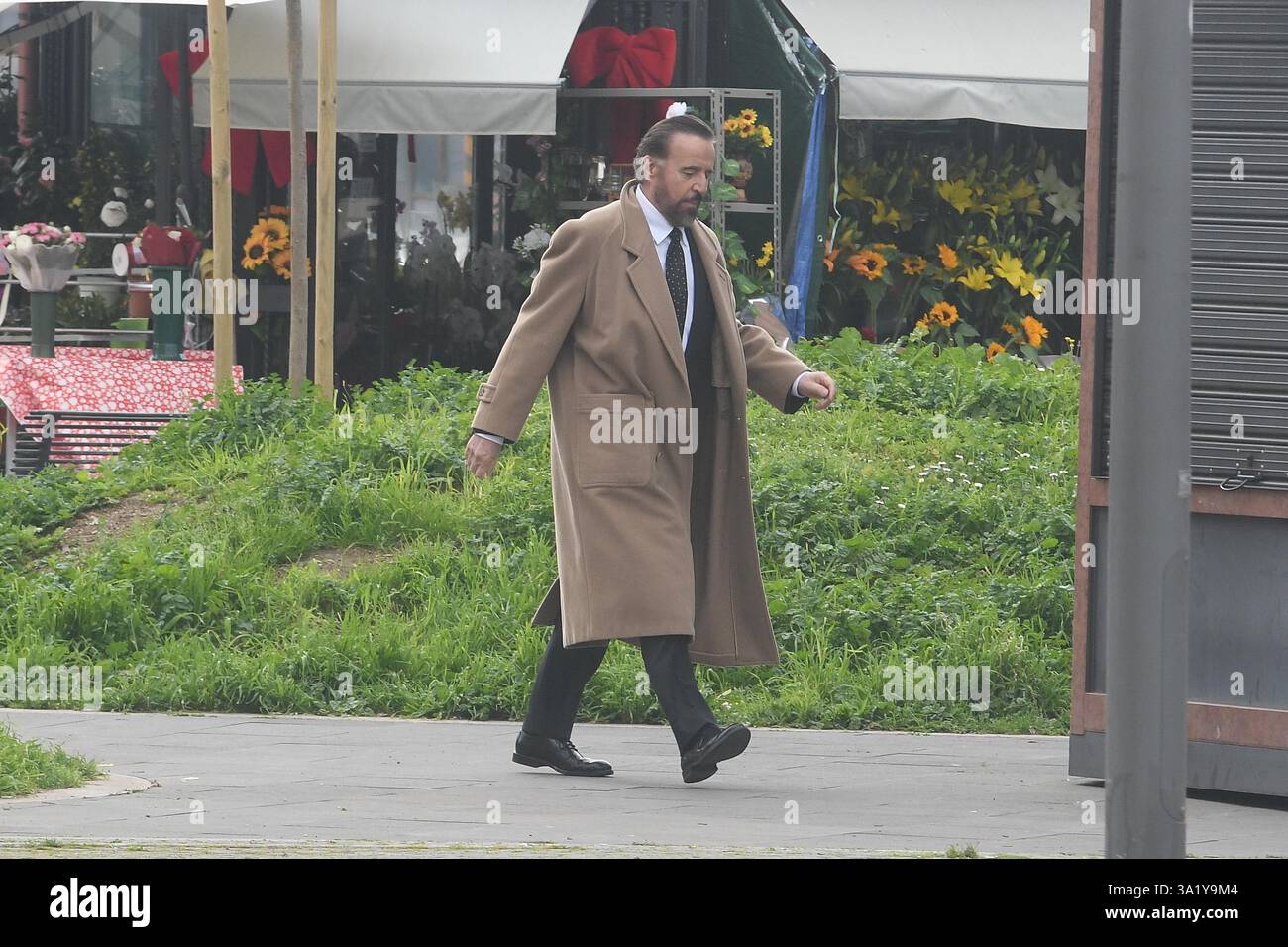 Rome, Italy. 10th Mar, 2025. Rome, Christian De Sica on the set of the ...