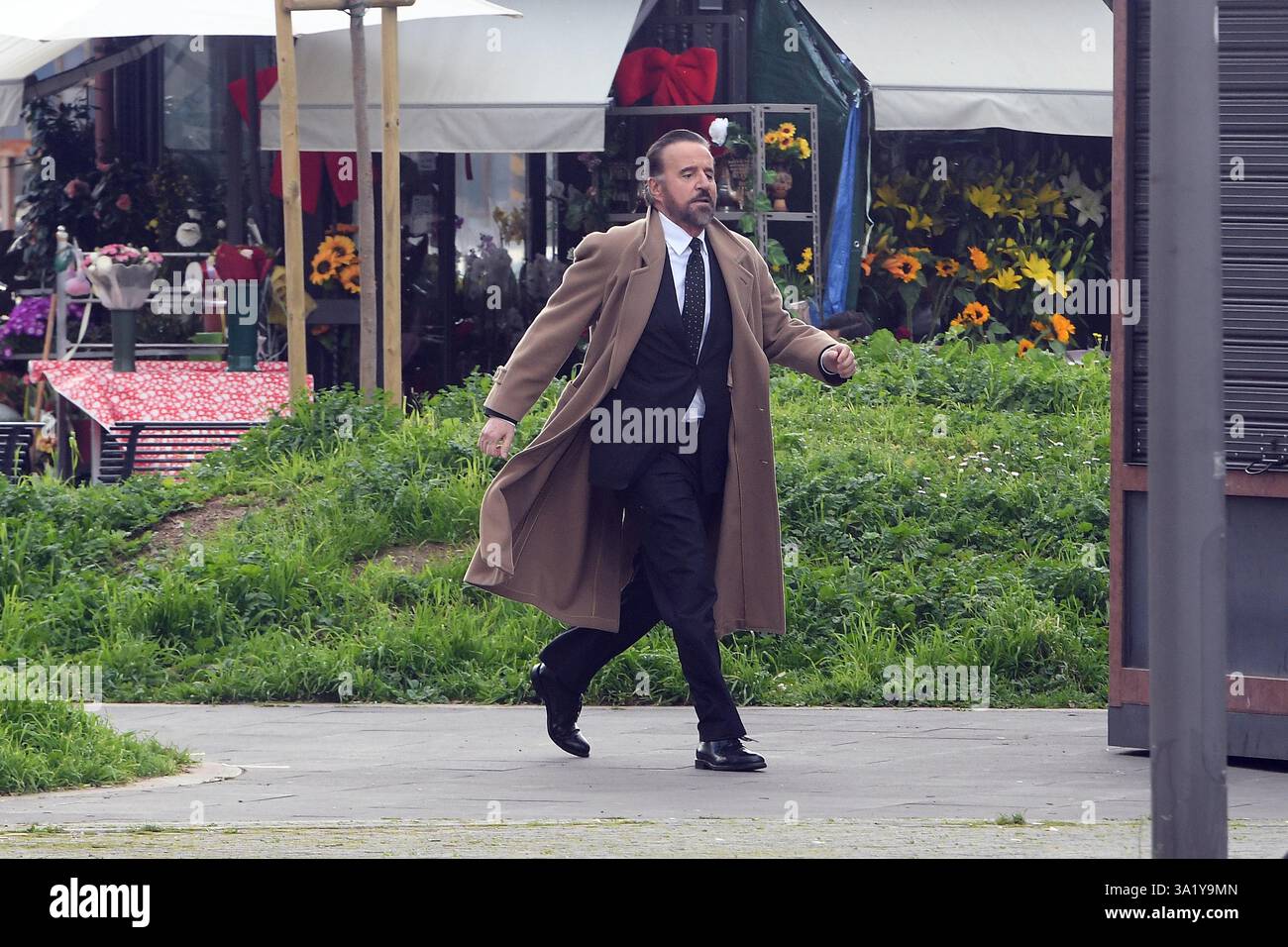 Rome, Italy. 10th Mar, 2025. Rome, Christian De Sica on the set of the ...