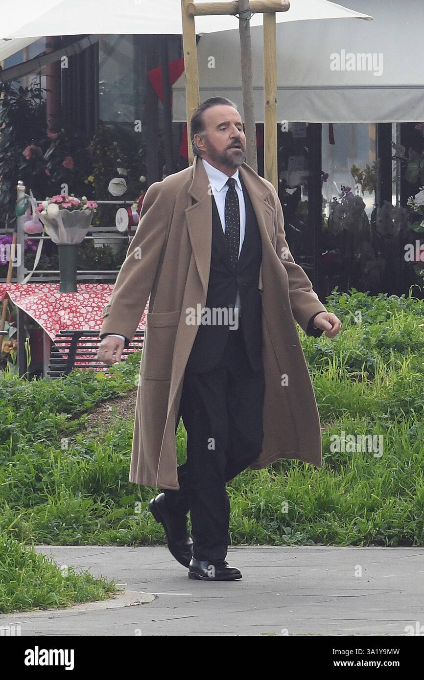 Rome, Italy. 10th Mar, 2025. Rome, Christian De Sica on the set of the ...