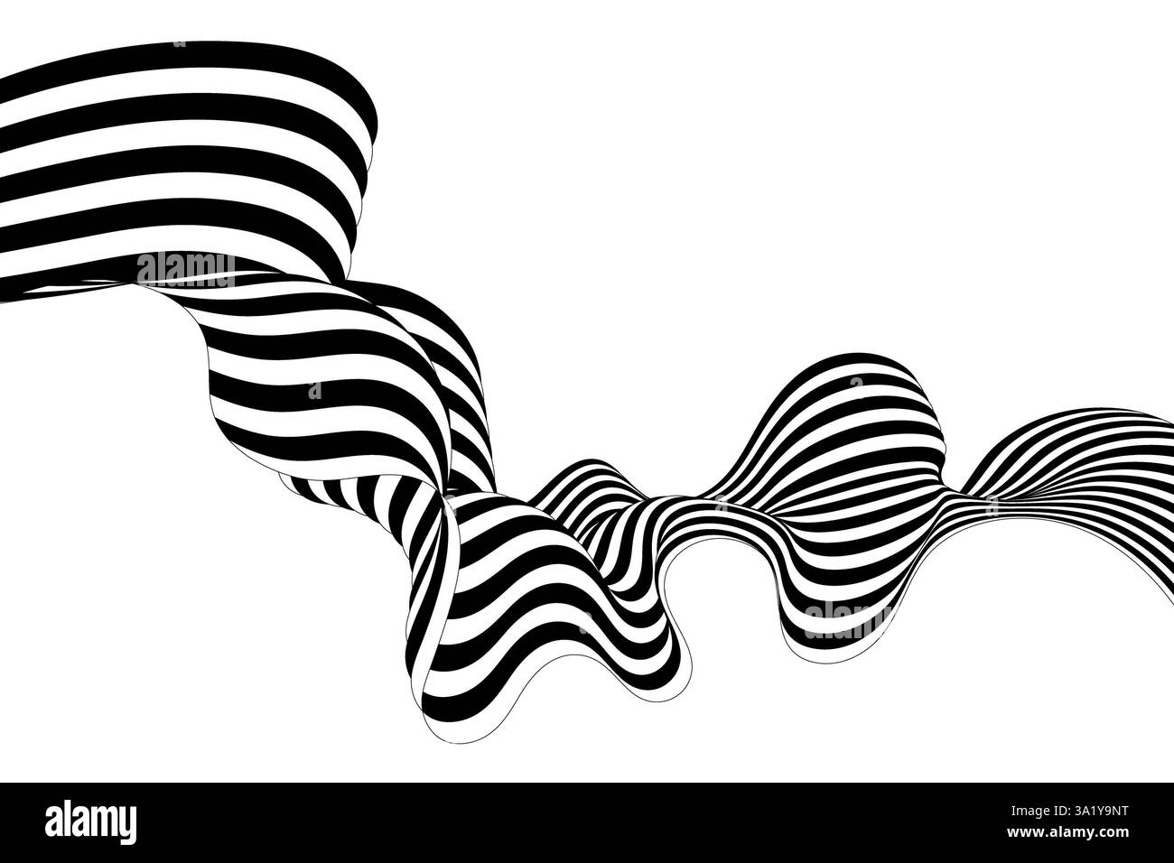 Abstract black and white waves. Wave pattern Stock Photo - Alamy
