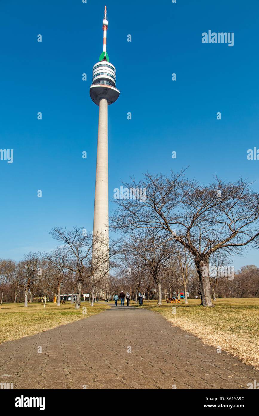 Visitors at tv tower donauturm hi-res stock photography and images - Alamy