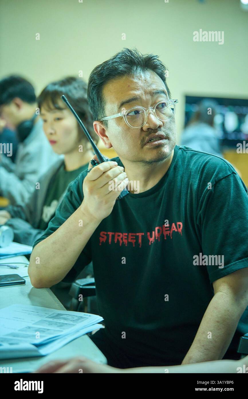 REVELATIONS, (aka GYESIROK), director YEON Sang-ho, on set, 2025. ph: CHO Wonjin / © Netflix ...