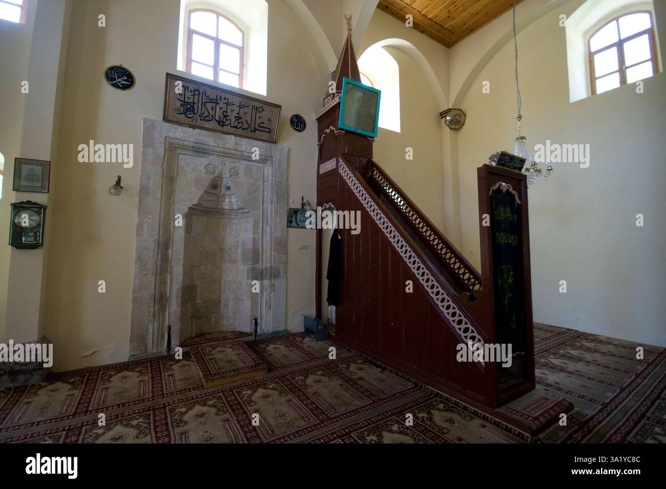 Suleymaniye Mosque, located in Gumushane, Turkey, was built in the 16th ...