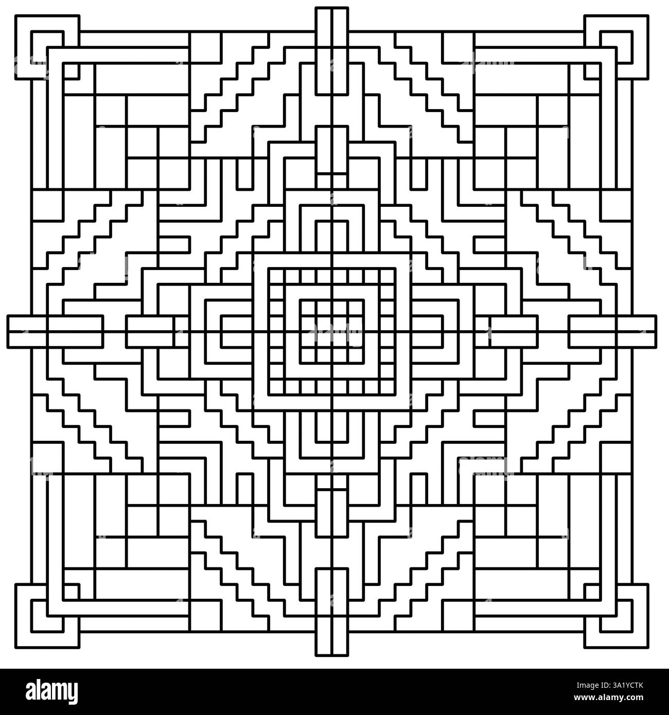 Mandala drawing step by step hi-res stock photography and images - Alamy