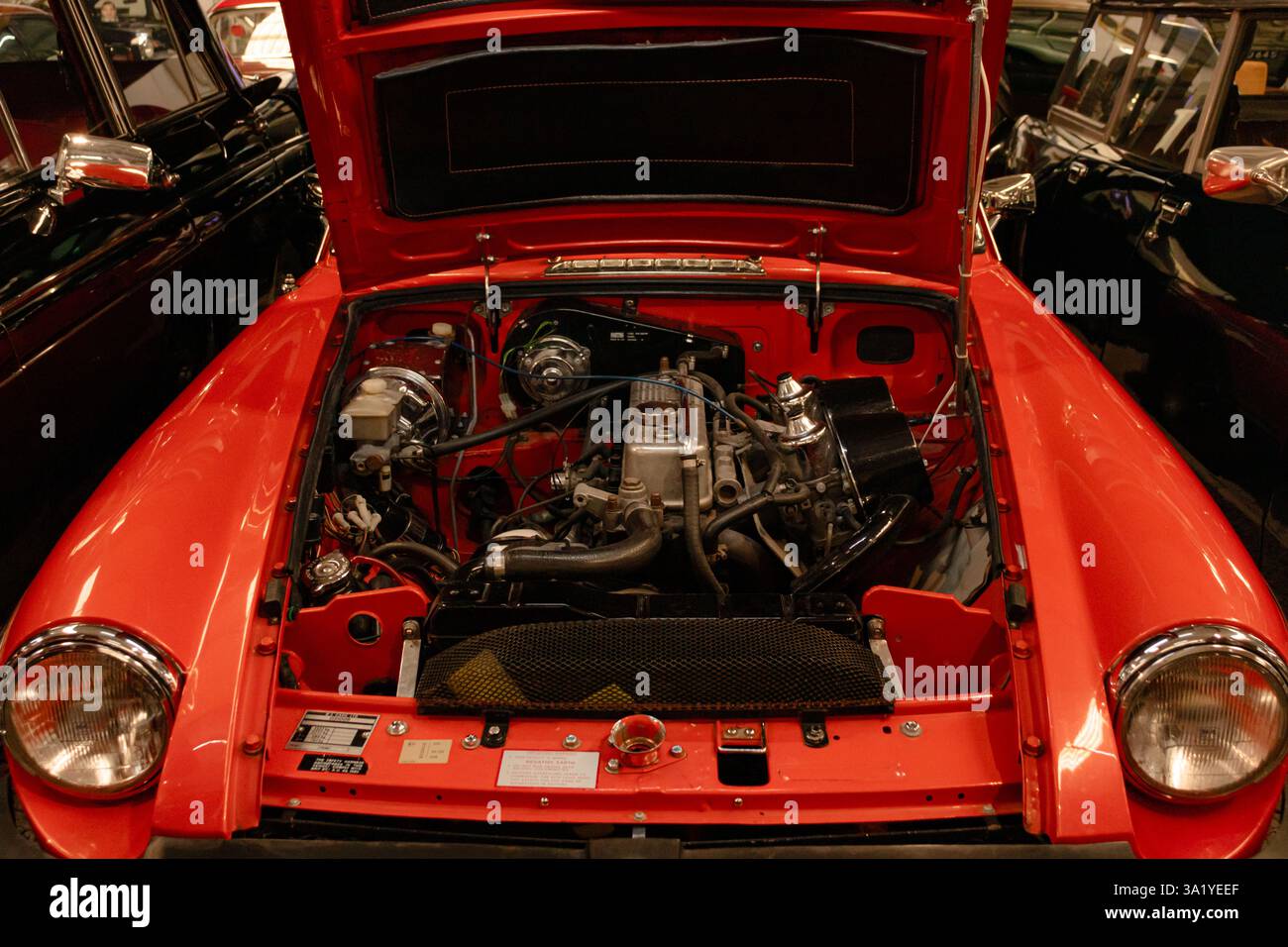 Limassol, Cyprus- December 19, 2024: MGB GT British Layland open front ...