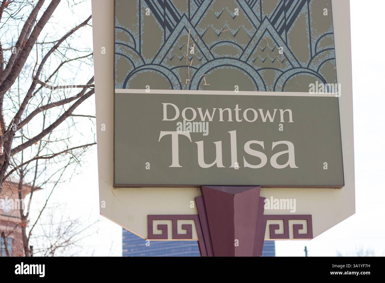 Downtown Tulsa Sign Stock Photo - Alamy