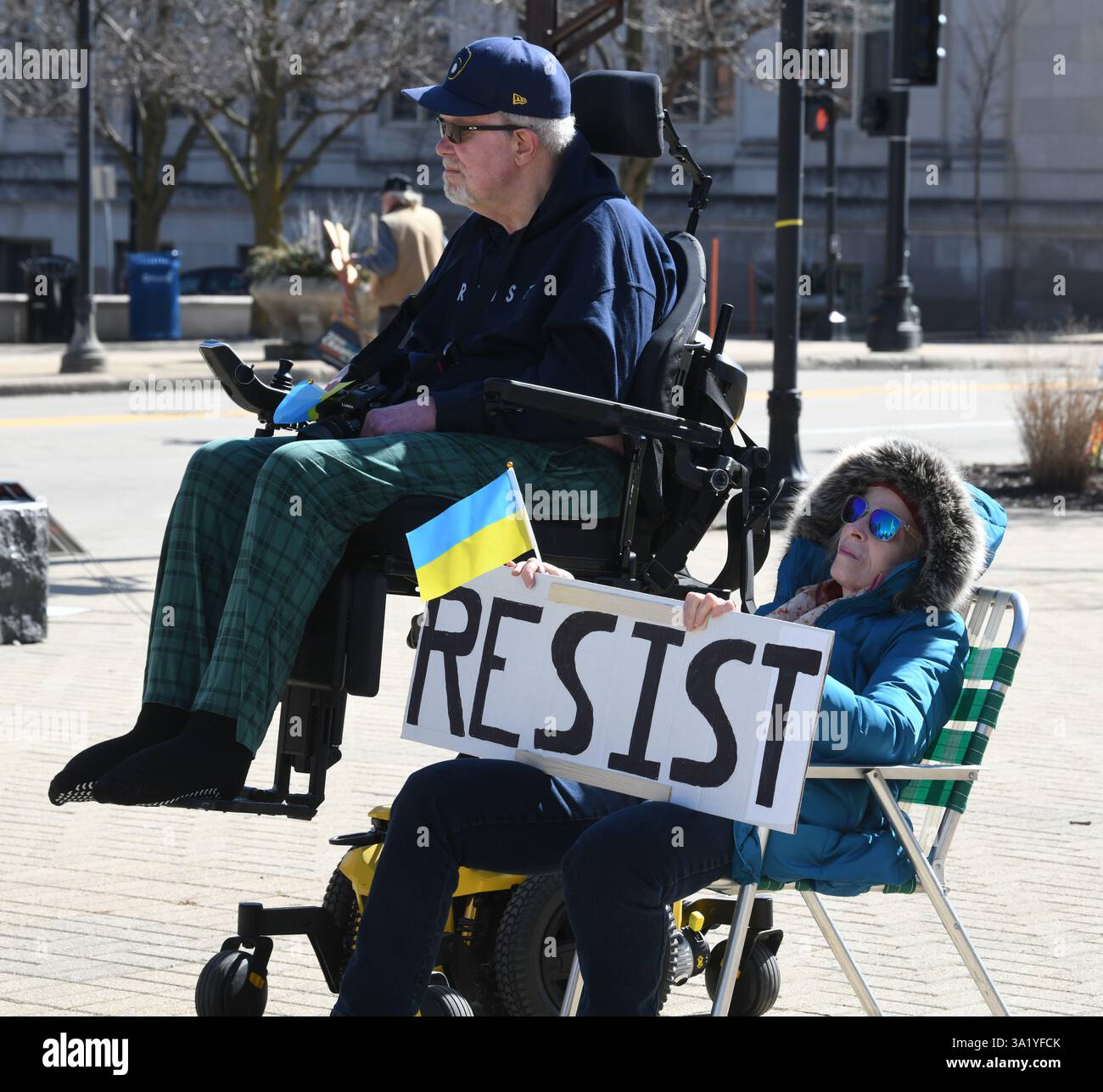Racine, Wisconsin, USA. 10th Mar, 2025. HARVEY RIEKOFF and DORIS ...