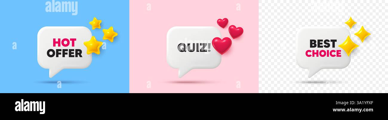 Quiz symbol. Answer question sign. Chat speech bubbles. Vector Stock ...