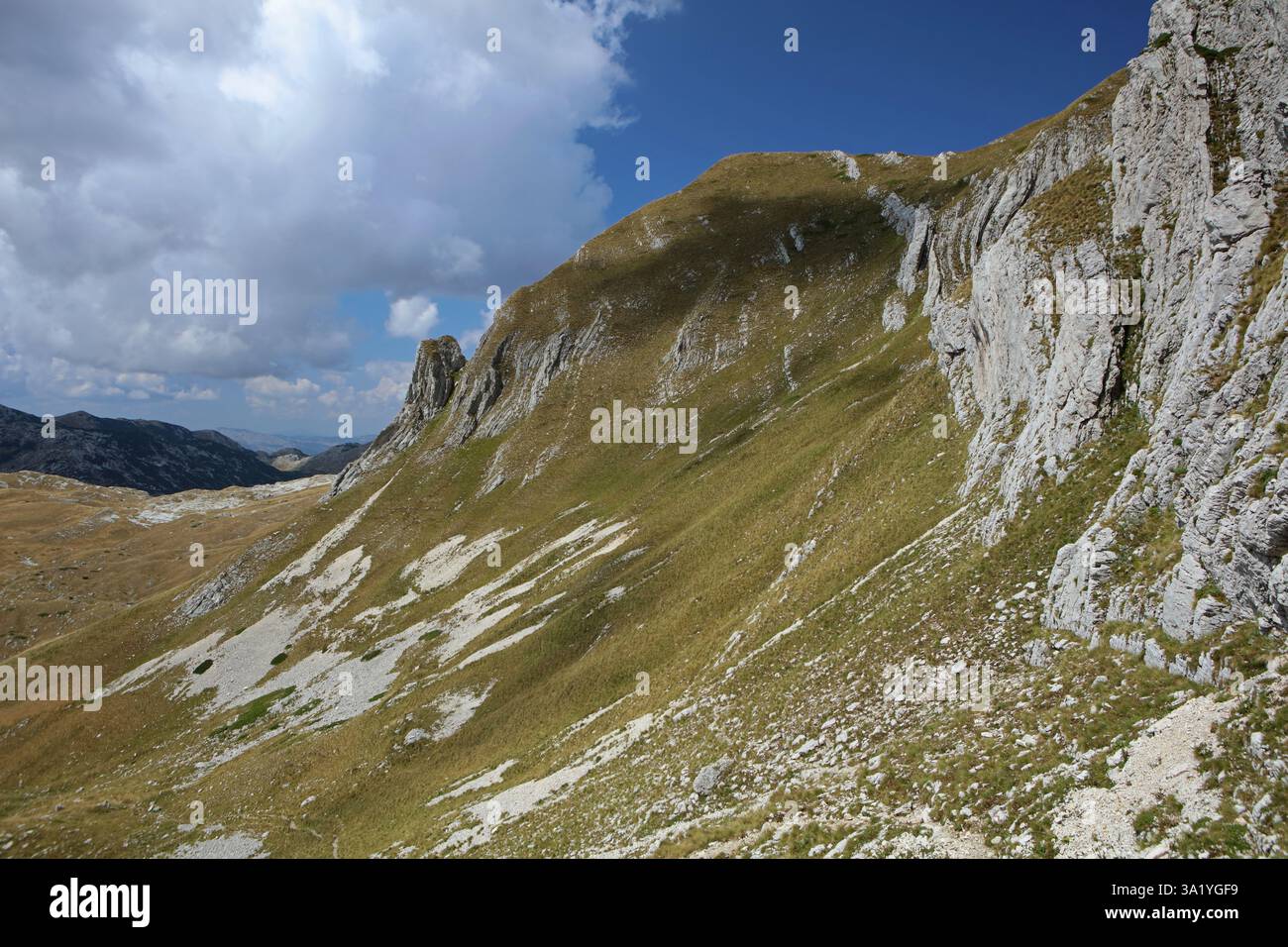 Folding rocks in Durmitor National Park in Montenegro Stock Photo - Alamy