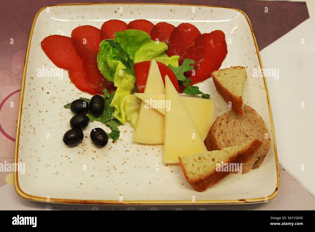 Mediterranean style appetizer set Stock Photo - Alamy