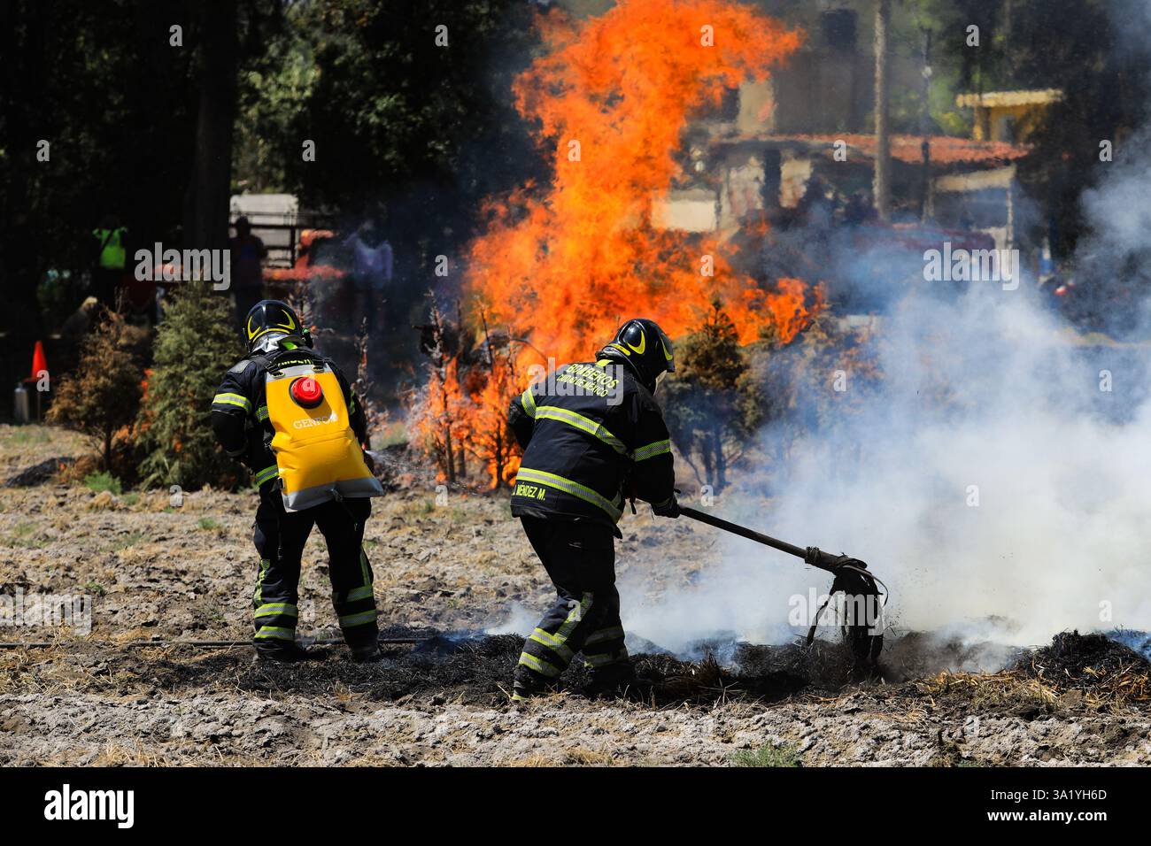 Mexico City, Mexico. 10th Mar, 2025. Members of the Mexico City Fire ...