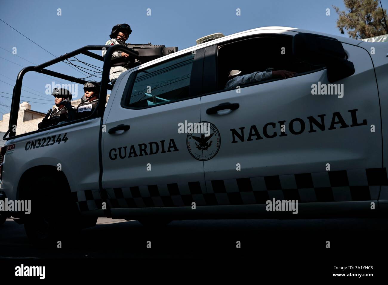 March 10, 2025, Mexico City, Cdmx, Mexico: Patrol units from the ...