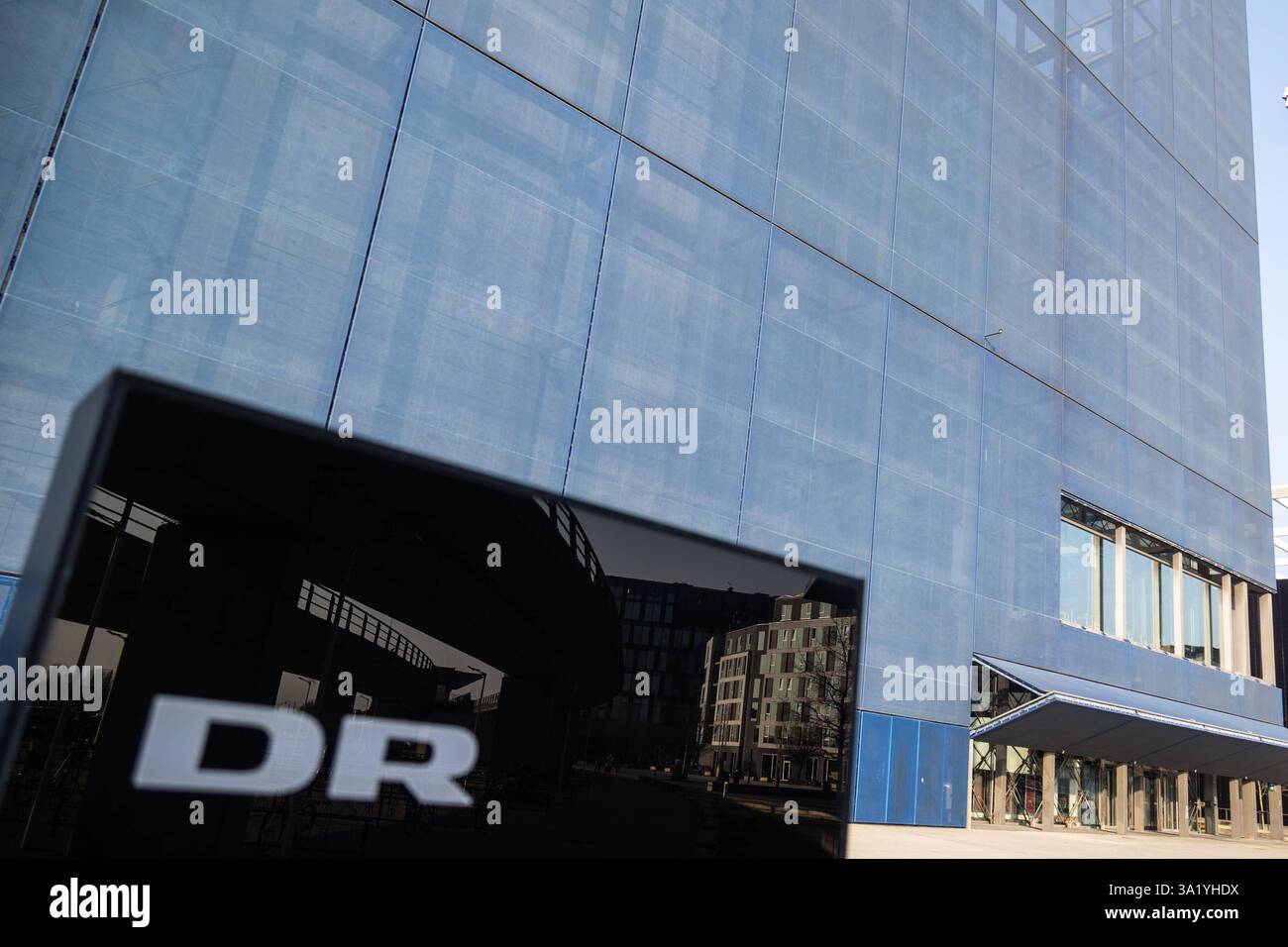 Logo of DR located in Copenhagen, Denmark, in the northwestern part of ...