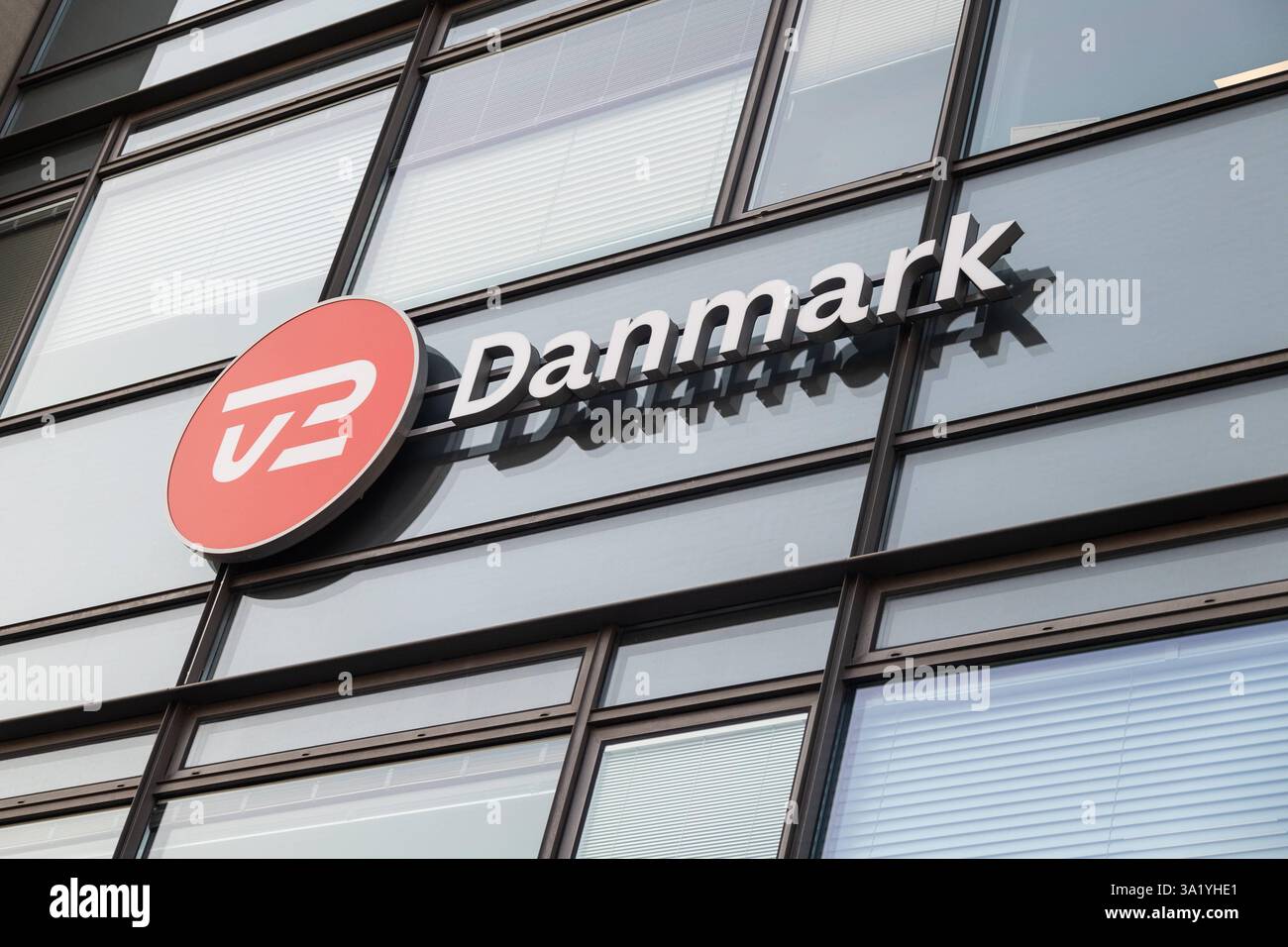 Logo of of TV 2 at Teglholmen in the South Harbour of Copenhagen ...