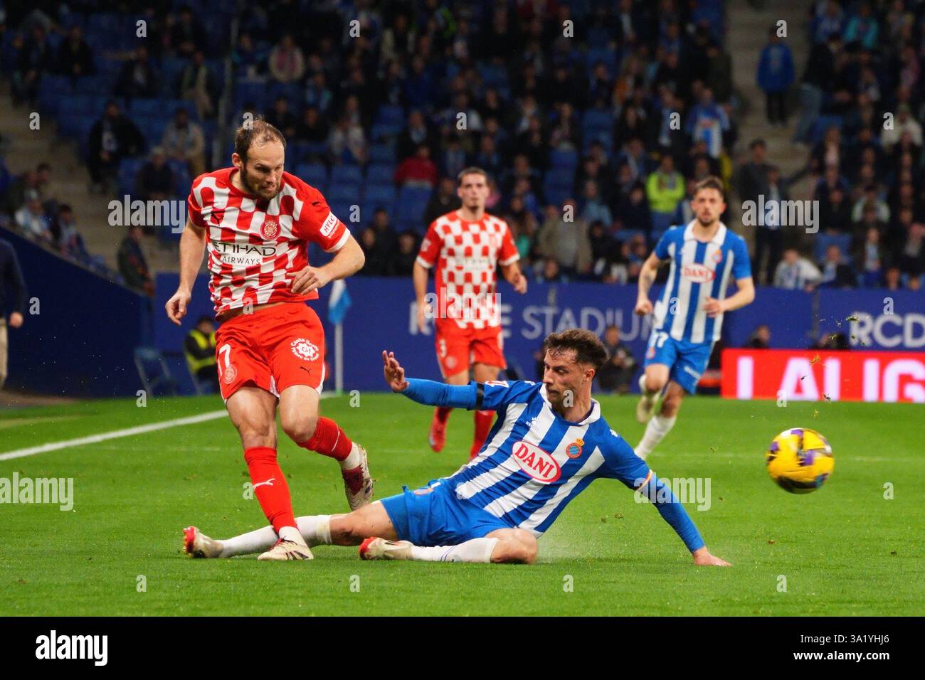 Cornella, Spain. 10th March 2025; RCDE Stadium, Cornella, Spain ...