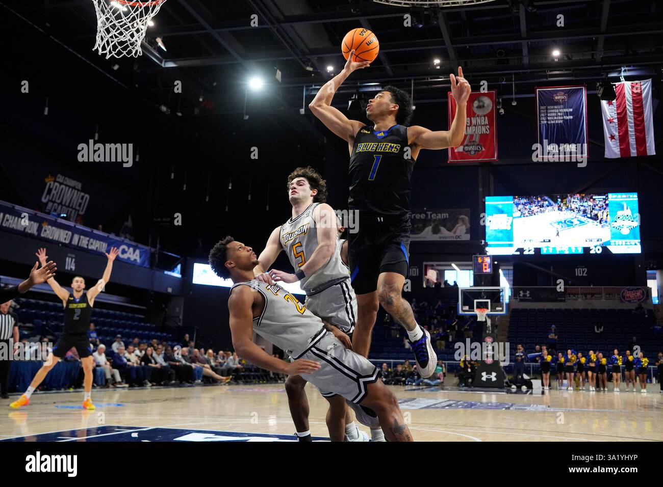 WASHINGTON, DC - MARCH 10: Delaware Blue Hens Guard Izaiah Pasha (1 ...
