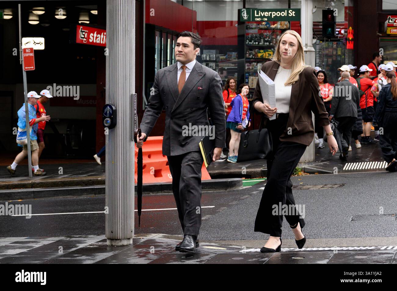 Sydney, Australia. 11th Mar, 2025. Bryan Wrench, lawyer of Former radio ...