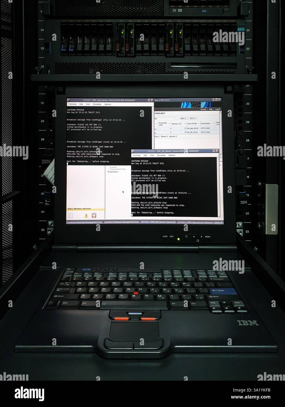 Bangkok, Thailand - August 16, 2021 : Installing hard disk raid storage ...