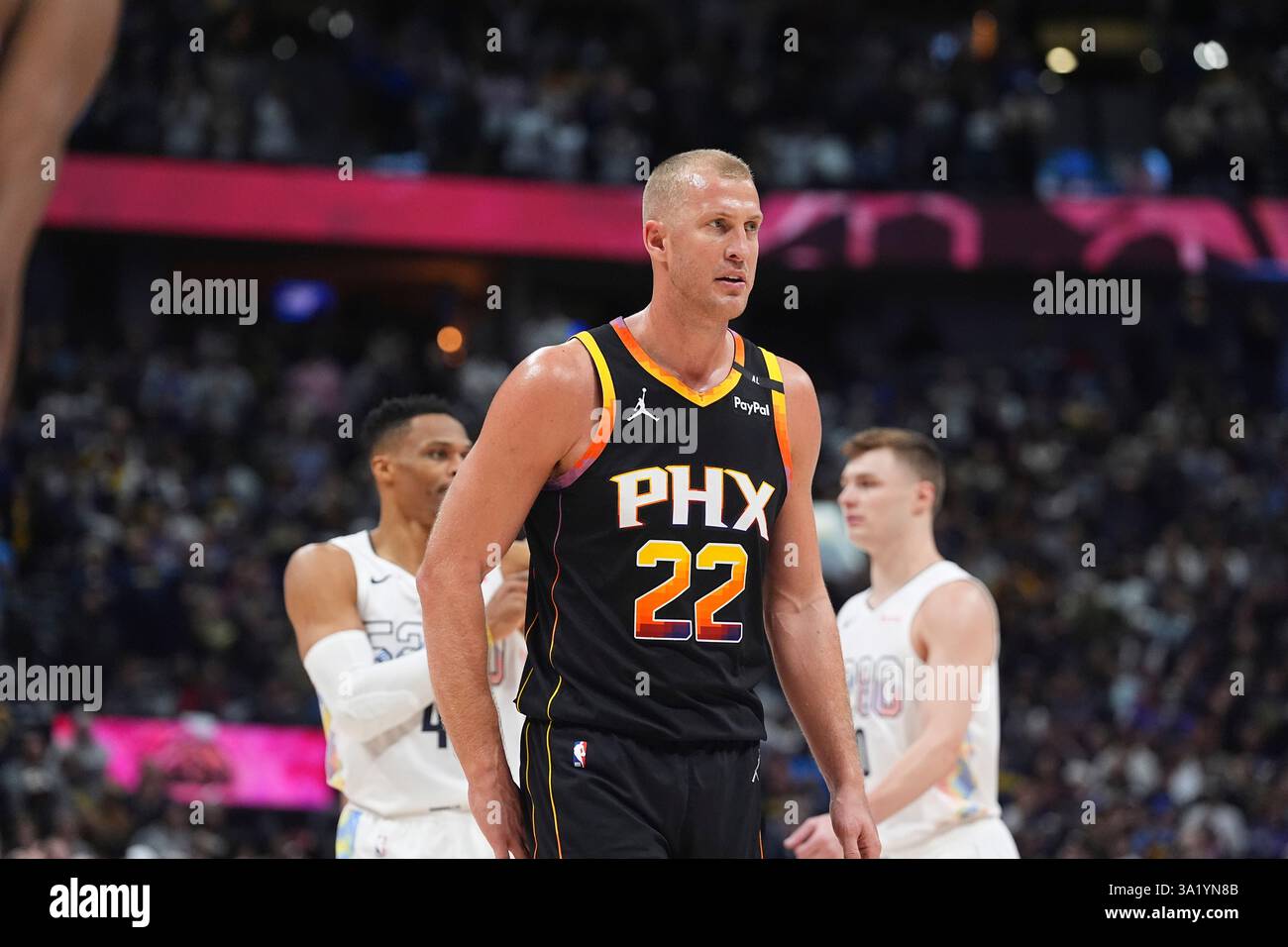 Phoenix Suns center Mason Plumlee (22) in the second half of an NBA basketball game Friday ...