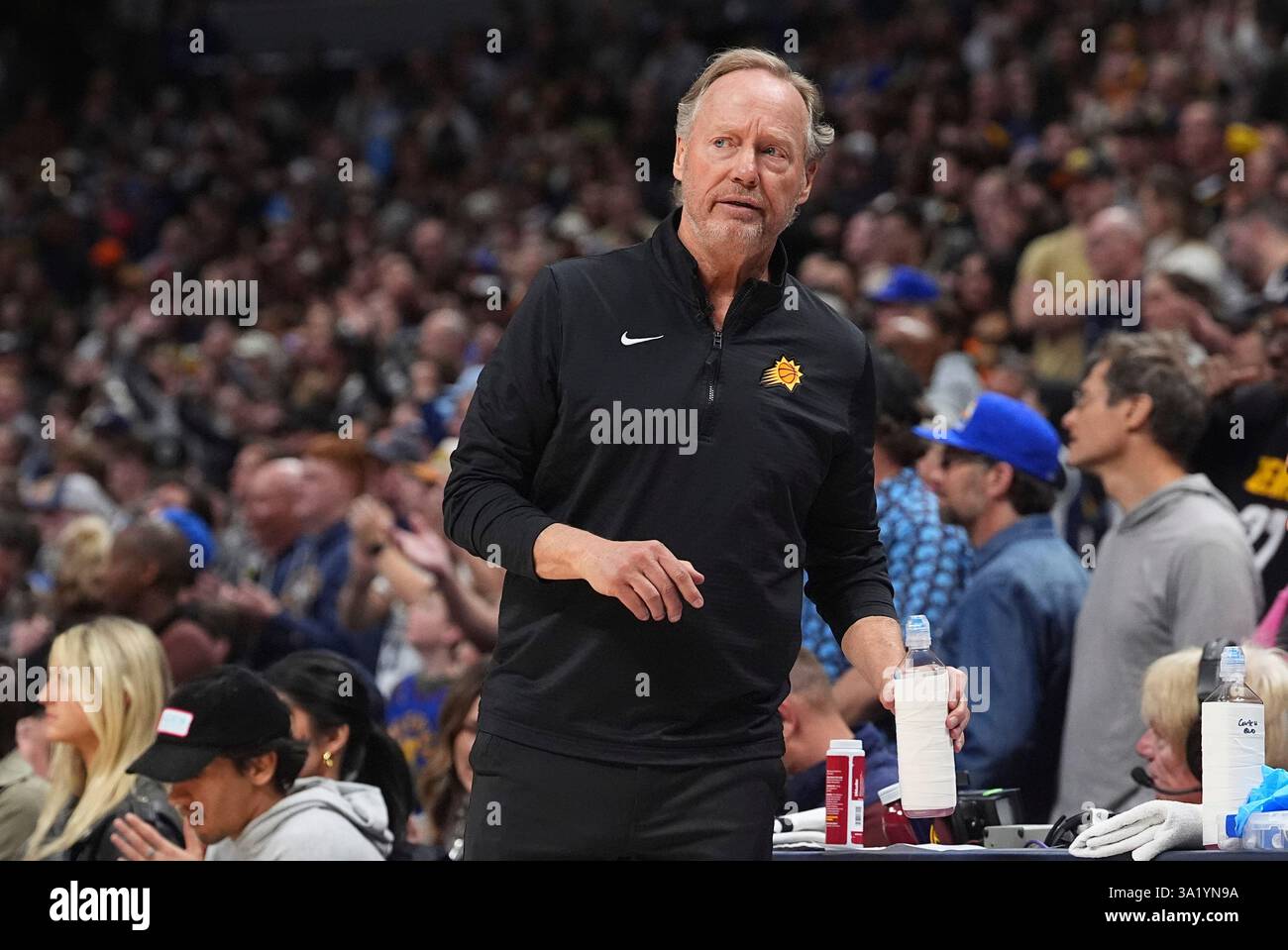 Phoenix Suns head coach Mike Budenholzer () in overtime of an NBA ...